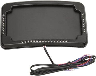 Cycle Visions Curved Slick Signals License Plate Frame w/ 3-Hole ...