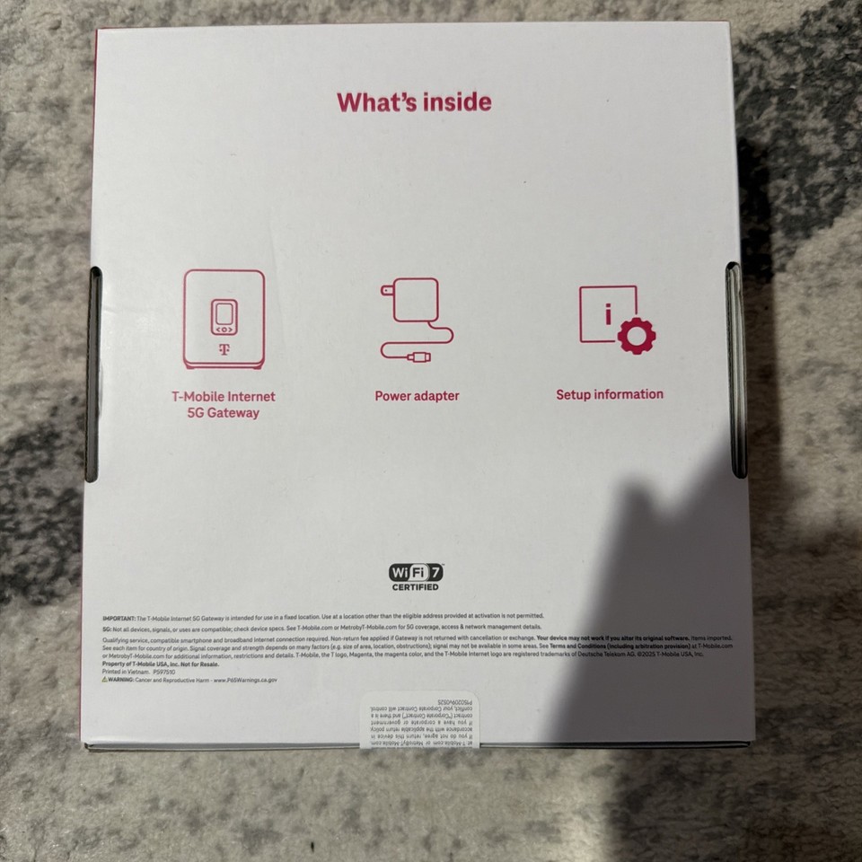 Brand New T-Mobile 5G Gateway Dual Band TMO-G5AR Home Internet Router ...