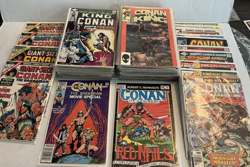 MARVEL KING CONAN RUN #1-55 1979 LOT SET & BONUS MOVIE GIANT SIZE ...