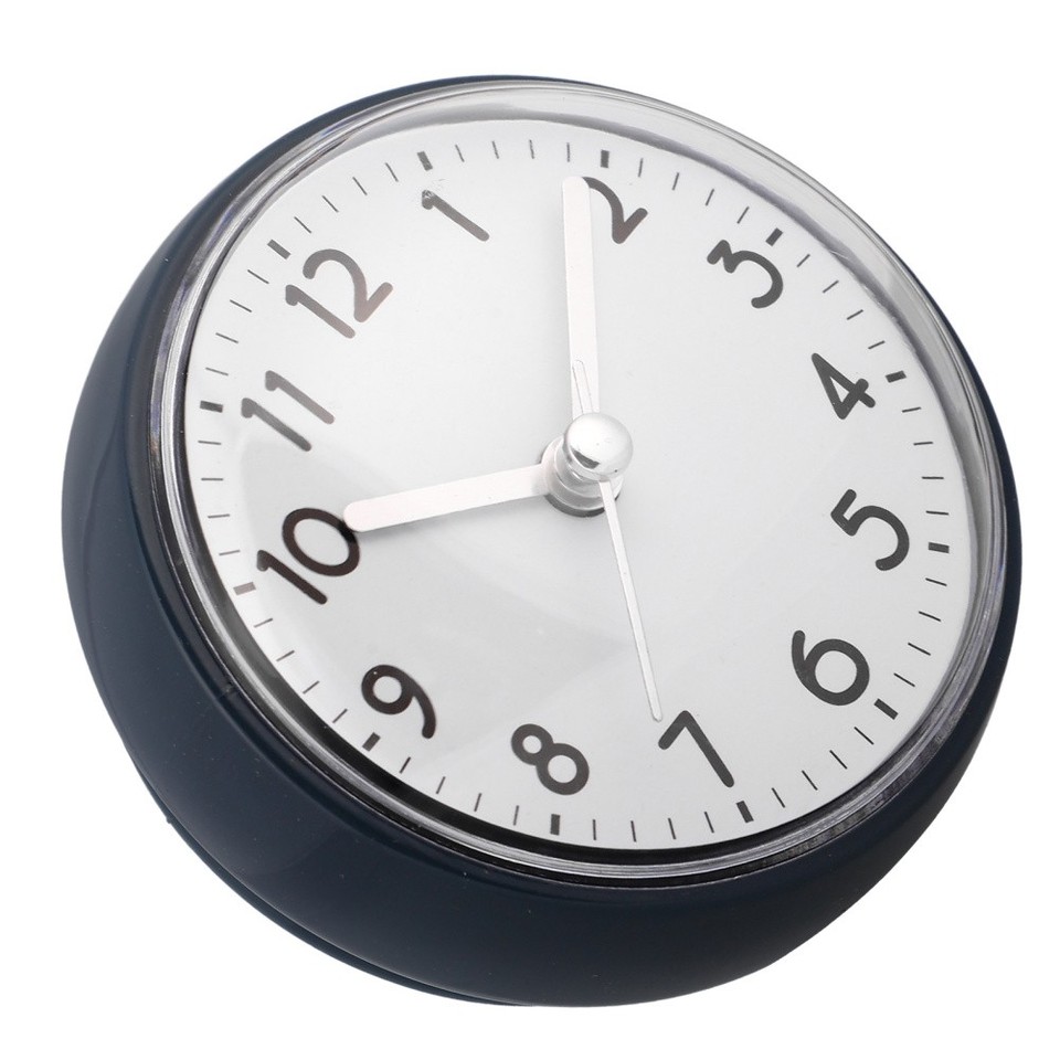 Home Suction Cup Clock Shower Wall Waterproof Clocks for Bathroom ...
