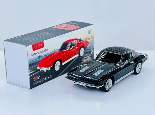 Chevy Corvette 1969 Black Bluetooth Portable Speaker LED Light USB/AUX ...