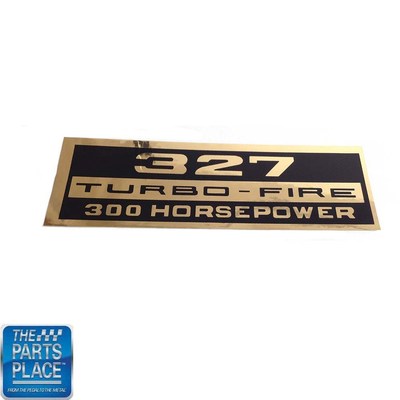 Chevrolet Cars Valve Cover Decal 327 Turbo Fire 300 HP | DC0034 | The ...
