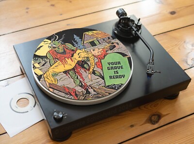 "YOUR GRAVE IS READY" Felt Record Player Turntable Slipmat Mat, Horror ...