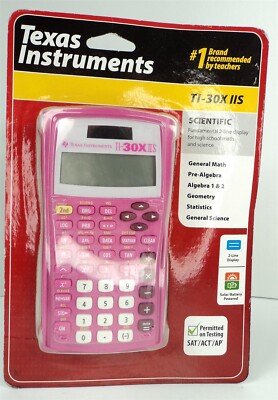 Texas Instruments Pink TI-30XIIS Solar Scientific Calculator - ACT/SAT ...