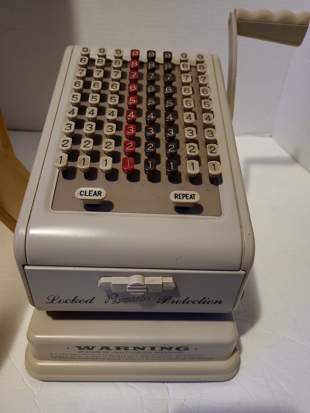 Paymaster Series 7000 Check Printer Key Works NICE vintage | eBay