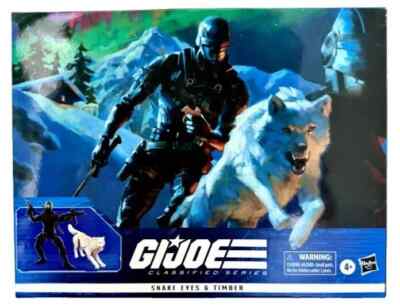 Hasbro GI Joe Classified Series #52 Snake Eyes & Timber 6" Action ...