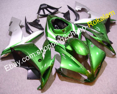 Motorbike Green Silver Fairing For Yamaha YZF-R1 2004 2005 2006 YZF1000 ...