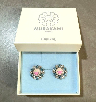 Takashi Murakami x Liquem Rainbow Flower Piercings 2024 Blue × White ...