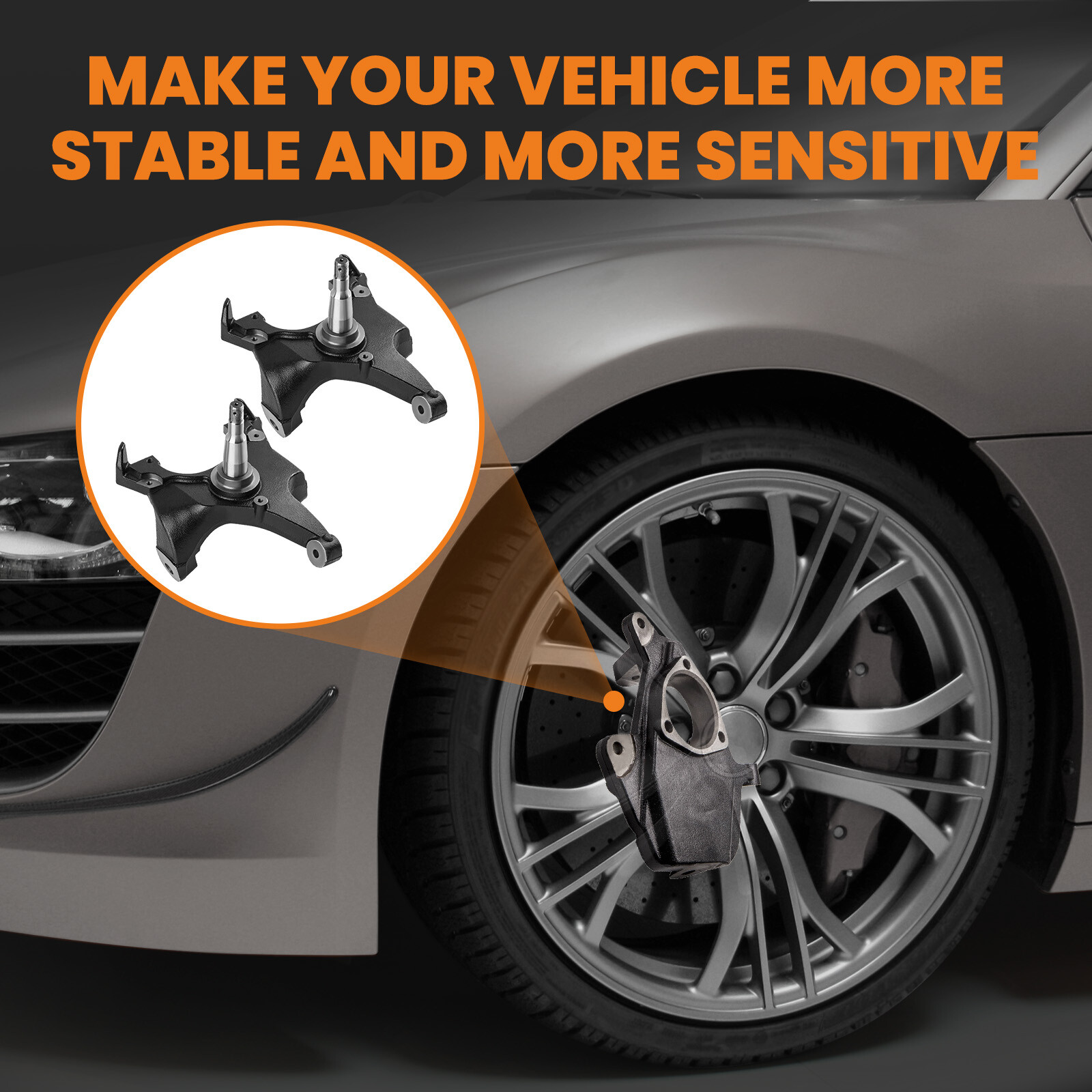 2" Drop Spindle Lowering Kit for GMC Yukon Chevy Tahoe C1500 C2500 1988 ...