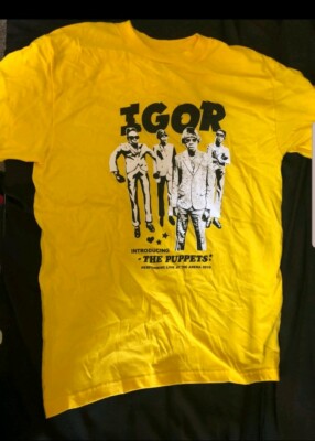 Tyler The Creator introducing the puppet Igor Tour Golf Wang Yellow ...