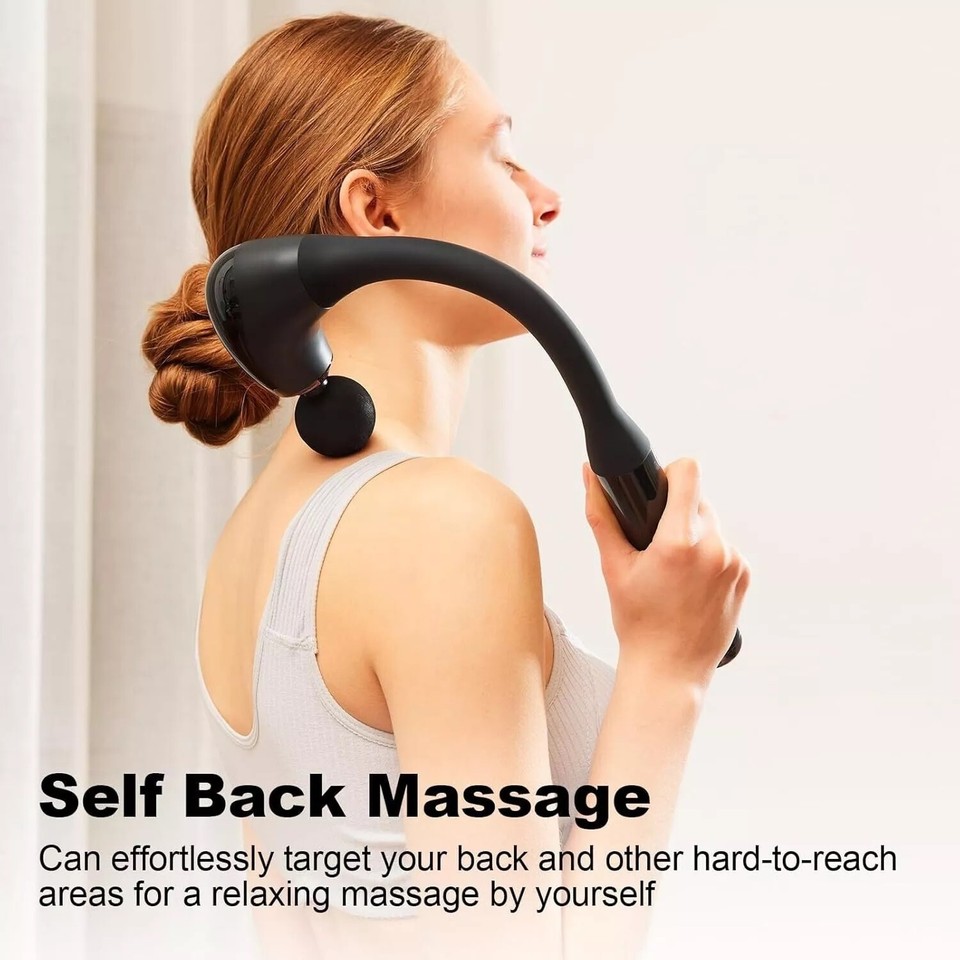 Long Handle Massage Guns Body Deep Tissue Handheld Massager Electric ...