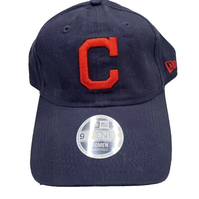 Cleveland Guardians Womens Baseball Hat Cap Strap Back Blue Red Logo ...