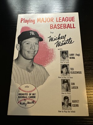 1957 Playing Major League Baseball by Mickey Mantle Magazine / Career ...