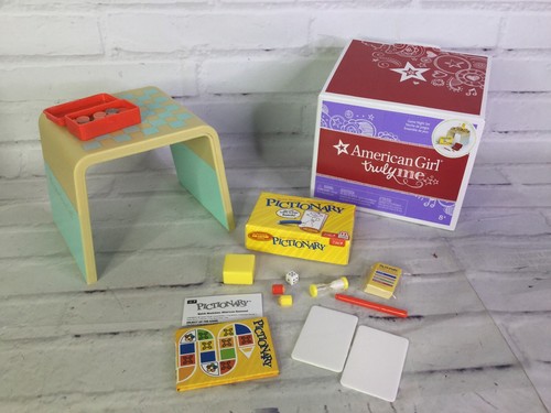 American Girl Truly Me Game Night Set For 18in Doll Pictionary Checkers ...