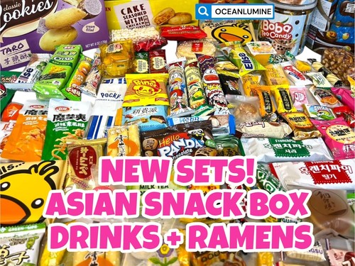 80 Pieces With Drink & Ramen Mix Variety Asian Snack Box Japanese ...