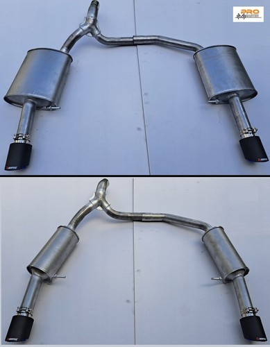 Sport Exhaust Back Box Silencer Y Pipe FORD MONDEO Mk4 2.0 2.2 2.3 2.5 ...
