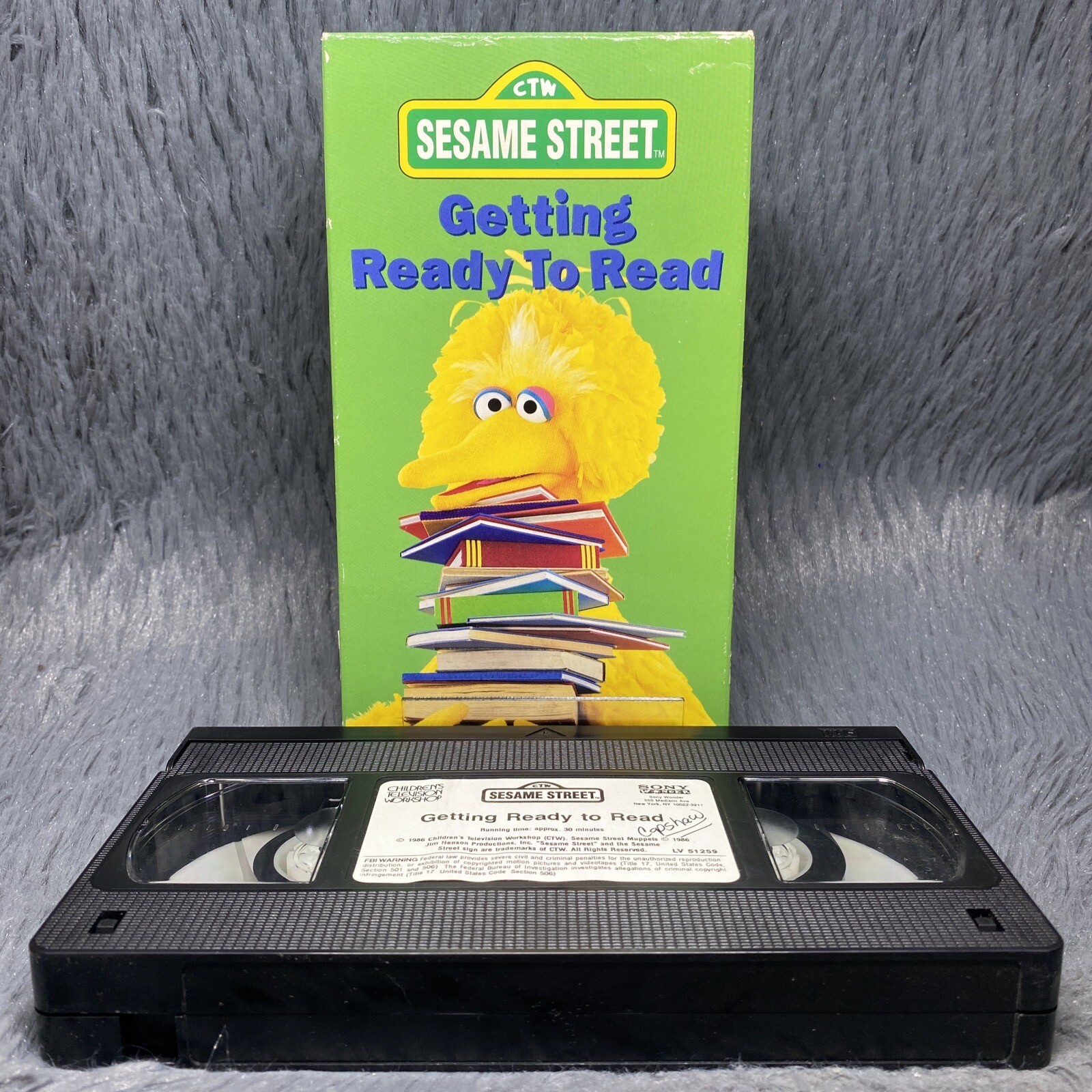 Sesame Street Getting Ready to Read VHS Tape 1986 Sony Wonder Kids Cartoon Rare 74645125930| eBay