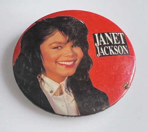 Vintage Janet Jackson Pop Star pin Badge 55 mm diameter | eBay