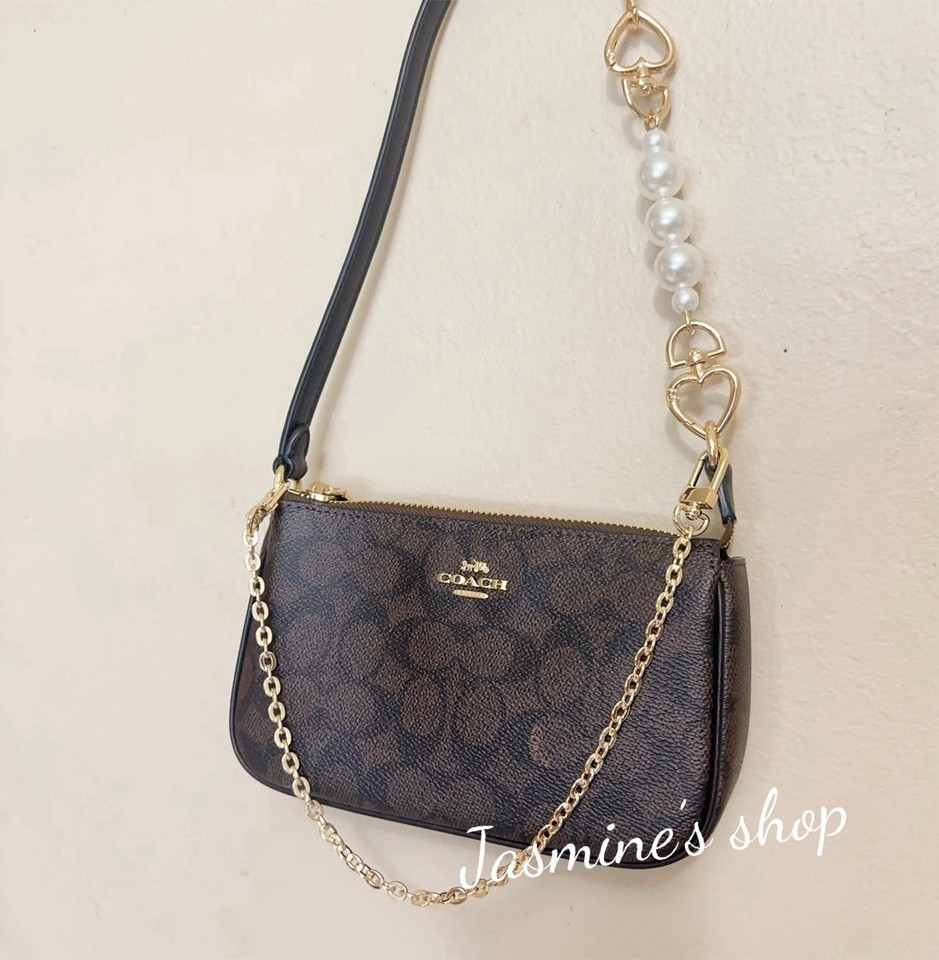 NWT Coach Nolita 19 In Signature Canvas CW426 Walnut/black | eBay