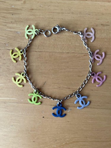 Chanel Colorful Logo Charm Bracelet - Authentic - Pre-owned Excellent ...