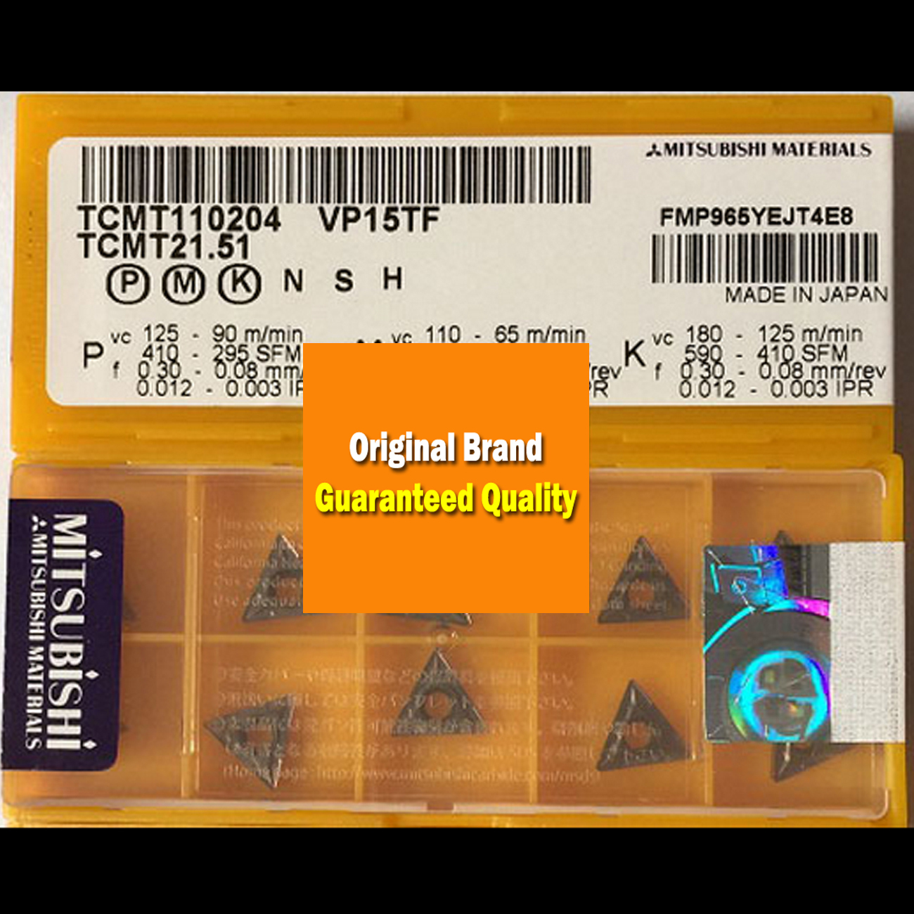 10PCS in BOX Original MITSUBISHI TCMT110204 VP15TF TCMT21.51 Carbide ...
