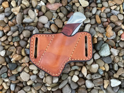 Leather Pocket Knife Sheath Buck 110 Case XX Trapper | eBay