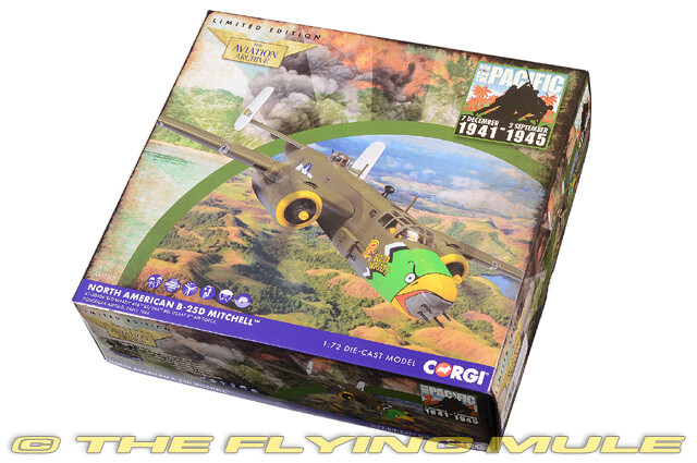 Corgi 1:72 B-25D Mitchell USAAF 345th BG, 498th BS Air Apaches Red ...