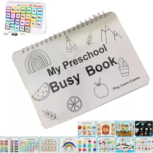 My Preschool Busy Book for Ages 4,Toddler Busy Book for Kids, Preschool ...