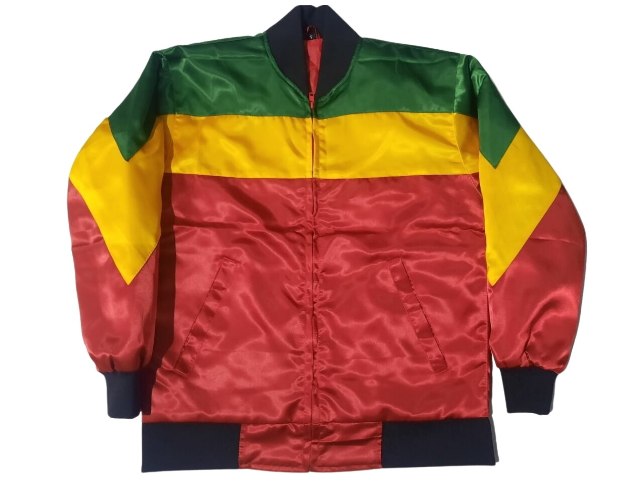 Rasta Flag Jacket Bob Marley Style Costume Tour Rastafari Colors ...