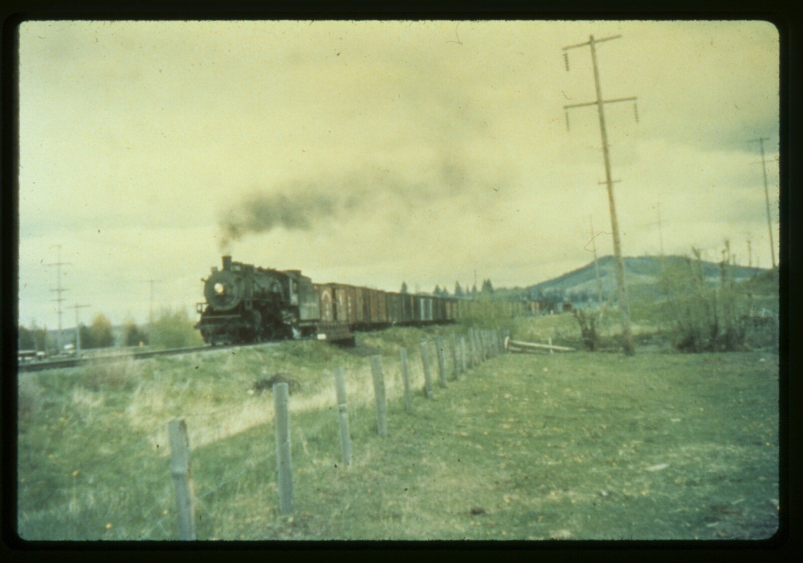 Railroad Slide - Northern Pacific Railway #662 Highball Train Moscow ...
