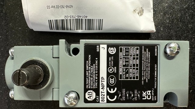 Allen Bradley 802T-NPTP Series J Limit Switch for sale online | eBay