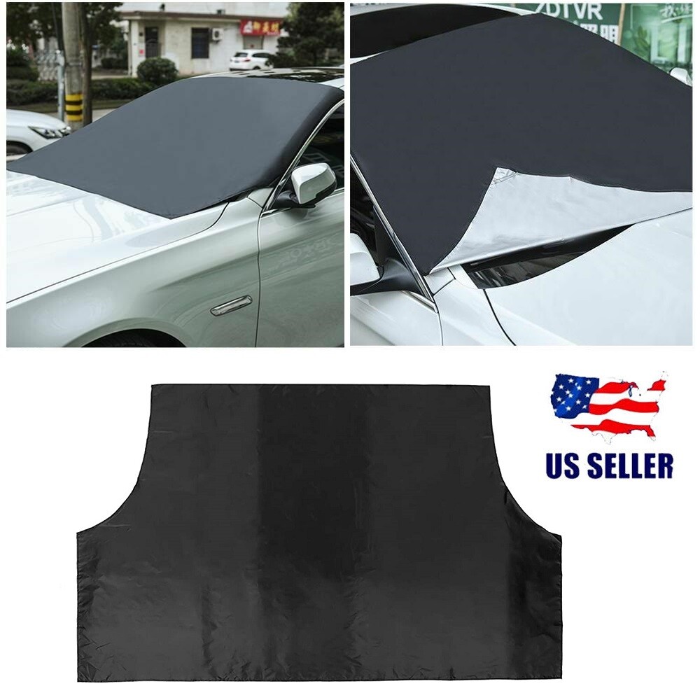 Magnet Car Tarp Snow Protect Cover Windshield Ice Sun Frost Protector ...