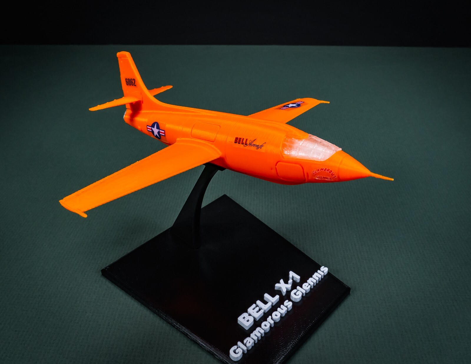 Bell X1 Glamorous Glennis USAF Rocket aircraft X-planes Chuck Yeager 3D ...