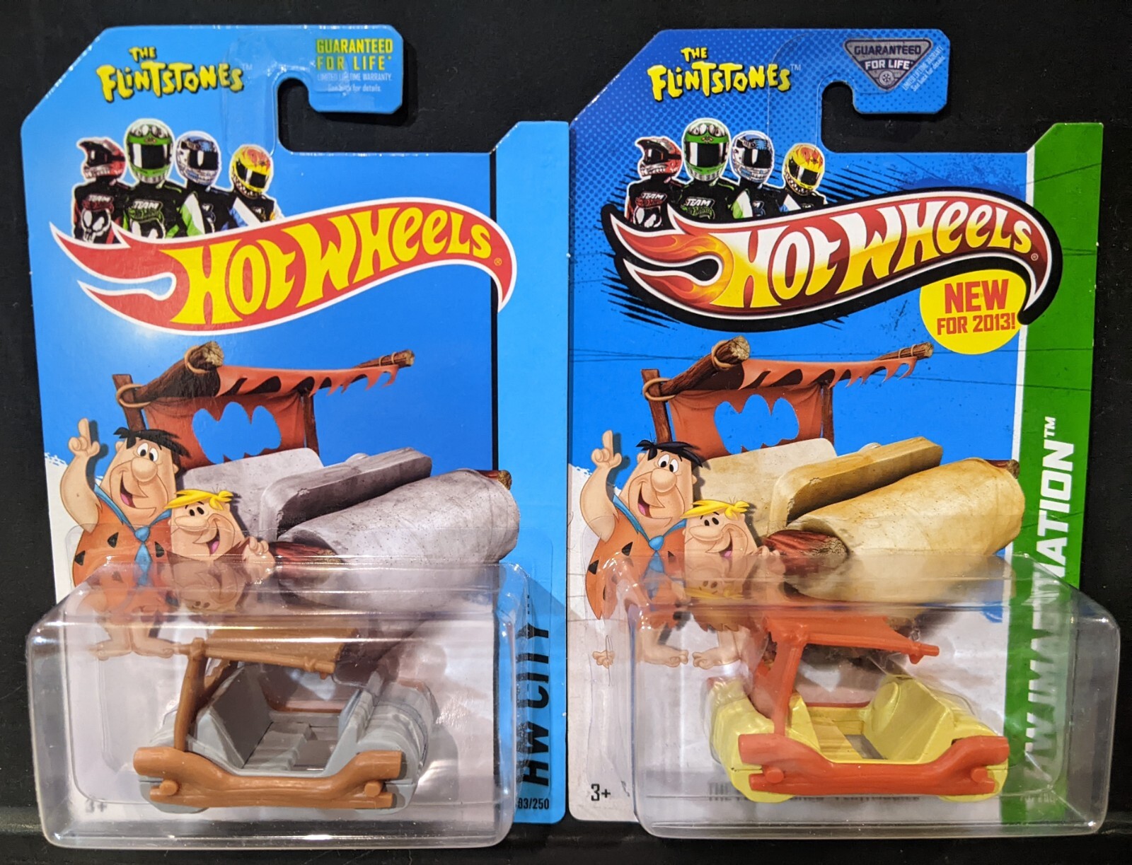 NEW for 2013 / 2014 Hot Wheels THE FLINTSONES Flintmobile Lot of 2 | eBay