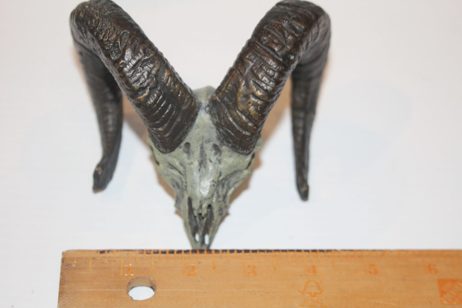Fred Boyer Bronze Original Sculpture - Big Horn Sheep Ram Skull 1998 ...