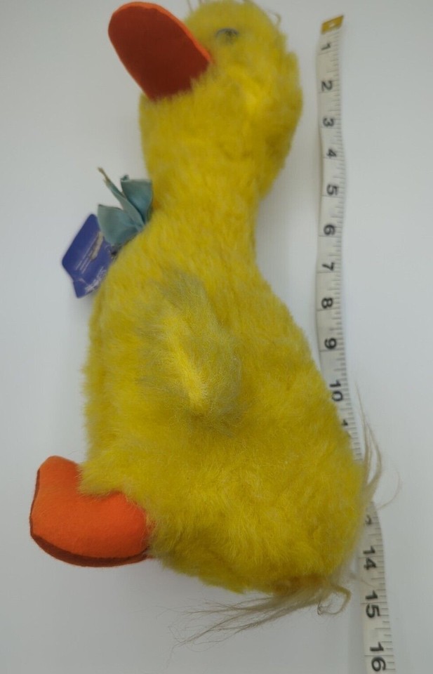 Vintage Steiff Comic Ente 13" Yellow Duck w/Orange Beek & Orange Feet ...