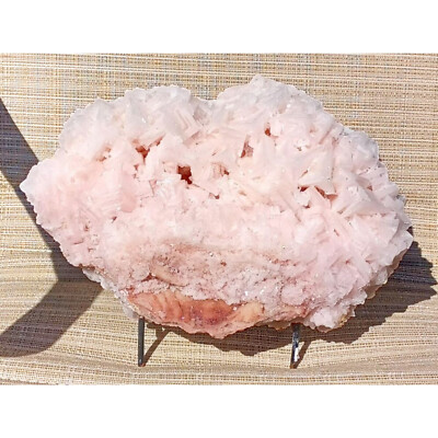 10lb 12oz Natural Pink Halite Crystal Cluster Rare Mineral Rock Salt ...