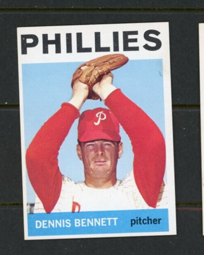 1964 Topps Dennis Bennett #396 Philadelphia Phillies EX/NM Set Break | eBay