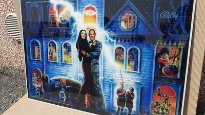The Addams family Williams pinball Backglass Reproduction | eBay