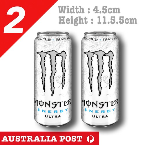 Monster Energy Drink White ULTRA Laptop , Car Vinyl Stickers | eBay ...