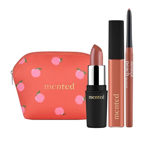 Mented 3-piece Pink Makeup Set with Bag - Lipstick, Gloss and Blush | eBay