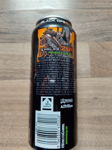 Monster Call Of Duty Black Ops 4 COD Energy Drink 500ml Dose Can SKU ...