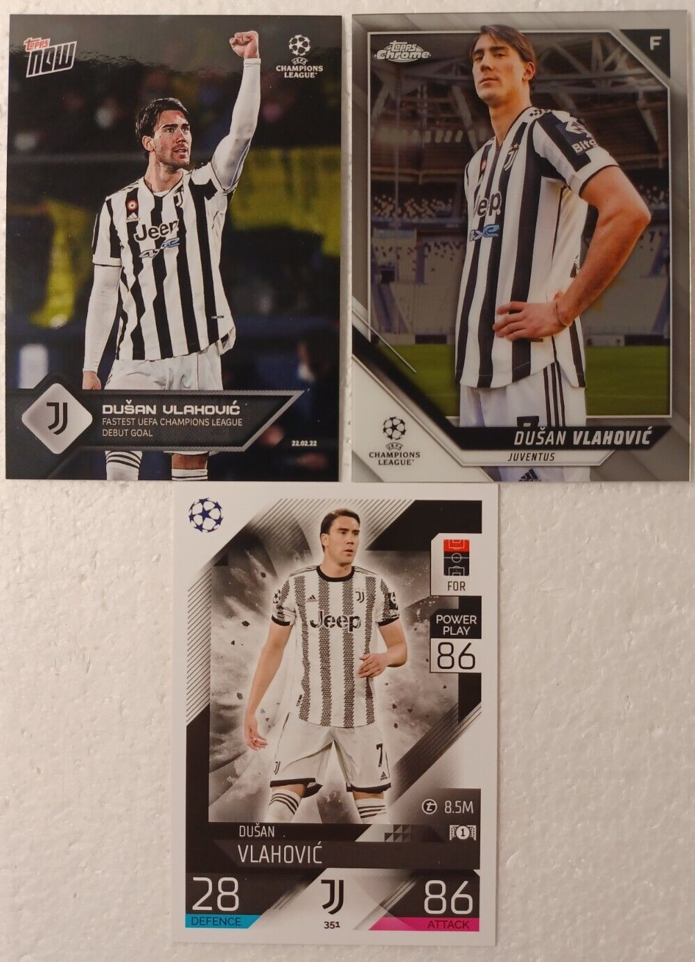 Dusan Vlahovic Card Lot of 3 Juventus | eBay