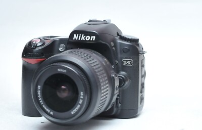 Nikon D80 10.2MP DX-Format CMOS DSLR Camera W/ Nikon AFS 18-55mm VR ...
