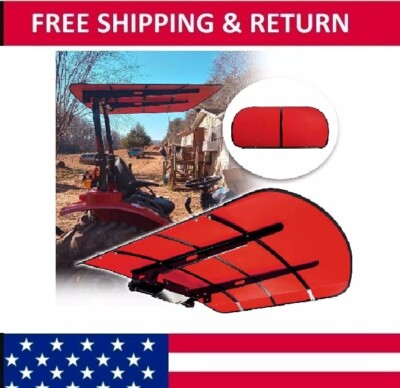 Red 52" X 52" Tuff Top ROPS Canopy For Tractor and Mowers Umbrella | eBay