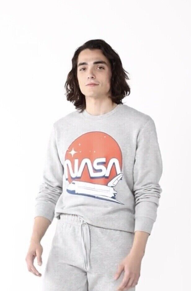 NWT Unisex Heather Gray NASA Space Shuttle Orbiter Sweater NWT MSRP ...