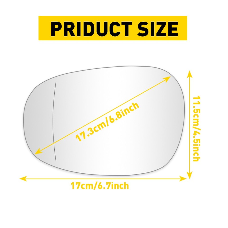 Right Left Side Glass Mirror Heated 2009-13 for BMW E81 E90 E91 E92 ...