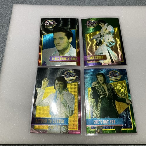 1992- 93 Elvis Collection Elvis Presley Trading Cards 4 Card Lot of ...