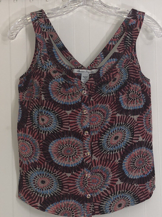 AMERICAN RAG CIE BOHO Keyhole Cut Out Crop Cami Size S | eBay
