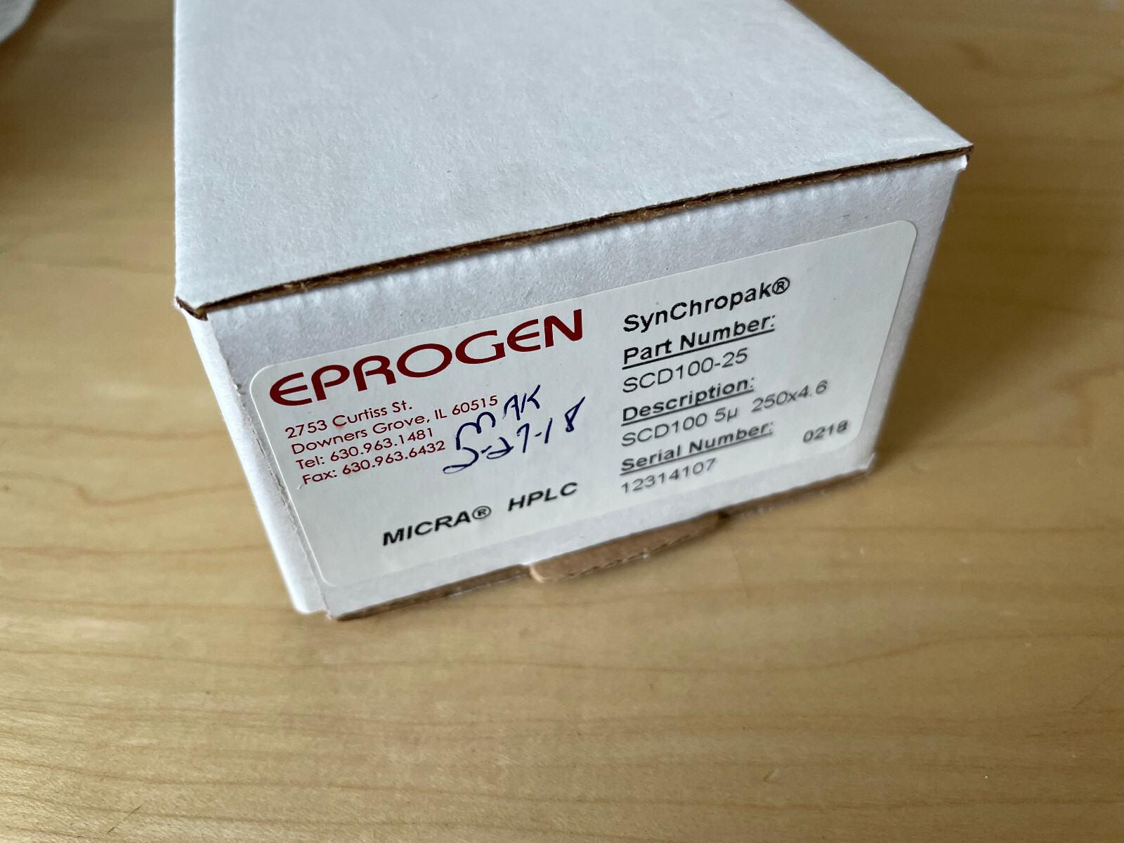 New HPLC column Eprogen Synchropak SCD100-25 SCD10025 250x4.6mm ...